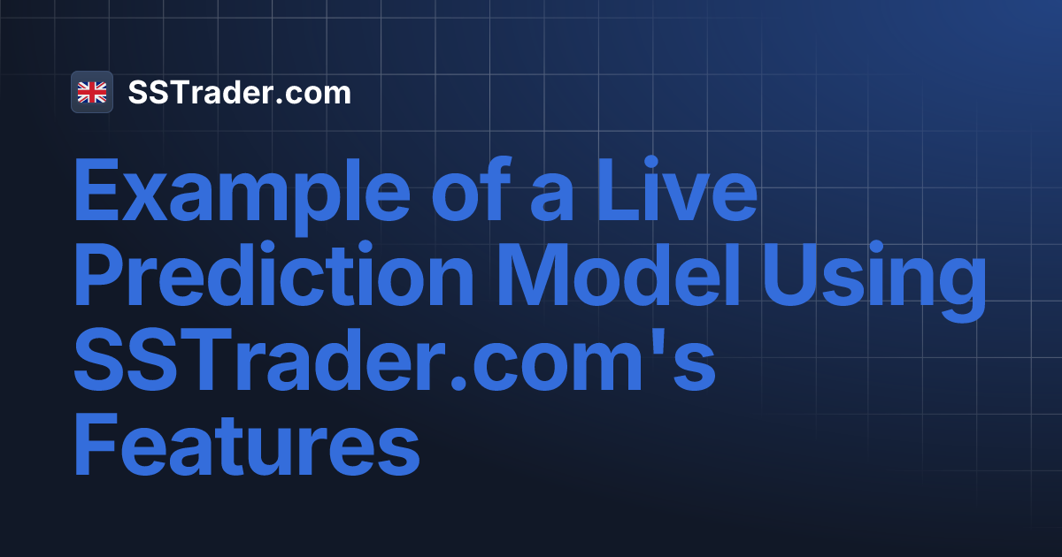 Example of a Live Prediction Model Using SSTrader.com's Features | SSTrader.com